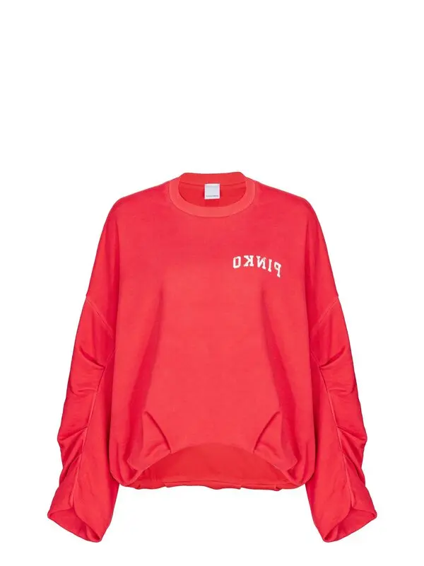 Pinko Logo-print Sweatshirt - Red