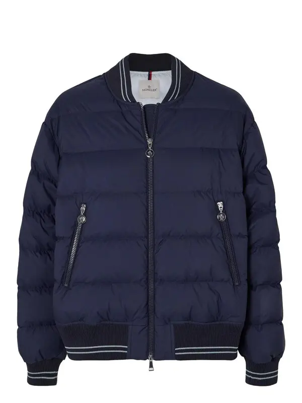 Moncler Argo Bomber Puff Jacket - Dark Blue