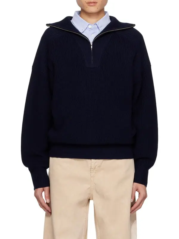 Isabel Marant Étoile Benny Half-zip Sweater - Black