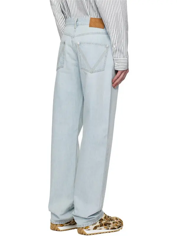 Bottega Veneta Extra Bleached Straight Leg Jeans - Light Blue