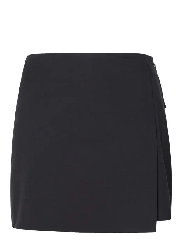 Moncler High Waist Layered Effect Shorts - Black