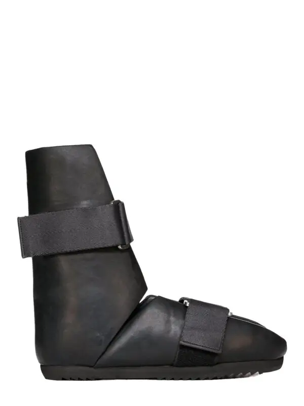 Rick Owens Splint Open-toe Leather Boots - Black