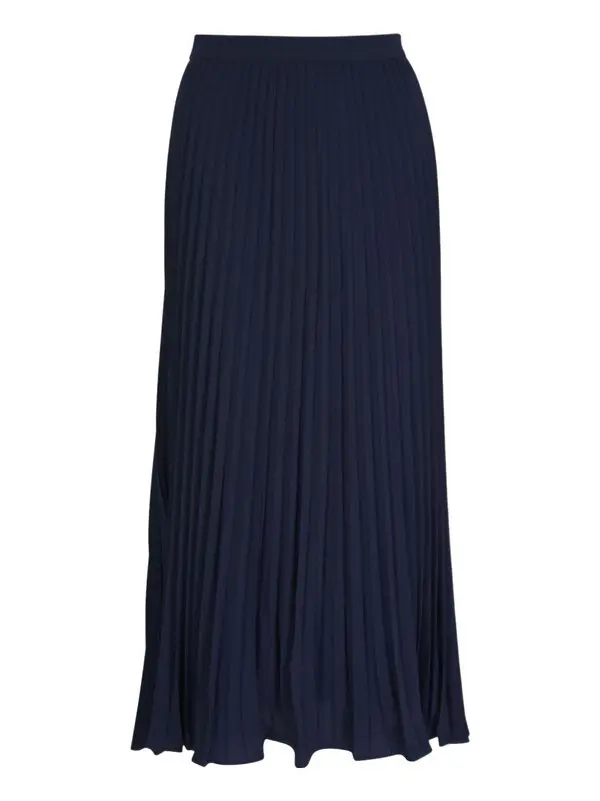 Veronica Beard Pleated Elastic Waist Skirt - Black