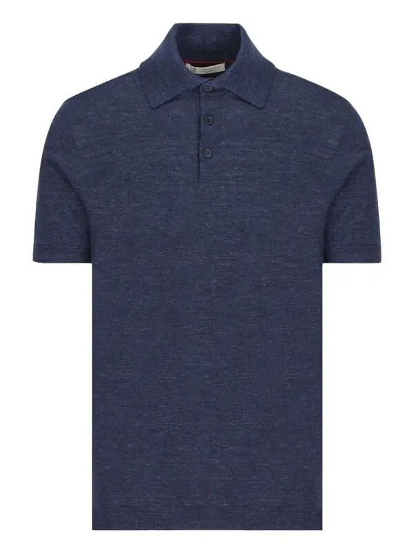 Brunello Cucinelli Basic Polo Shirt - Blue