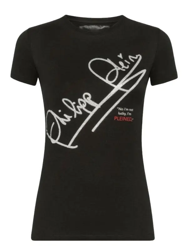Philipp Plein Logo Detail T-shirt - Black
