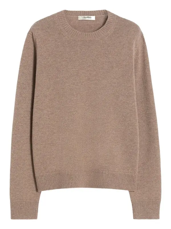 Max Mara Fresia Crewneck Knitted Jumper - Camel
