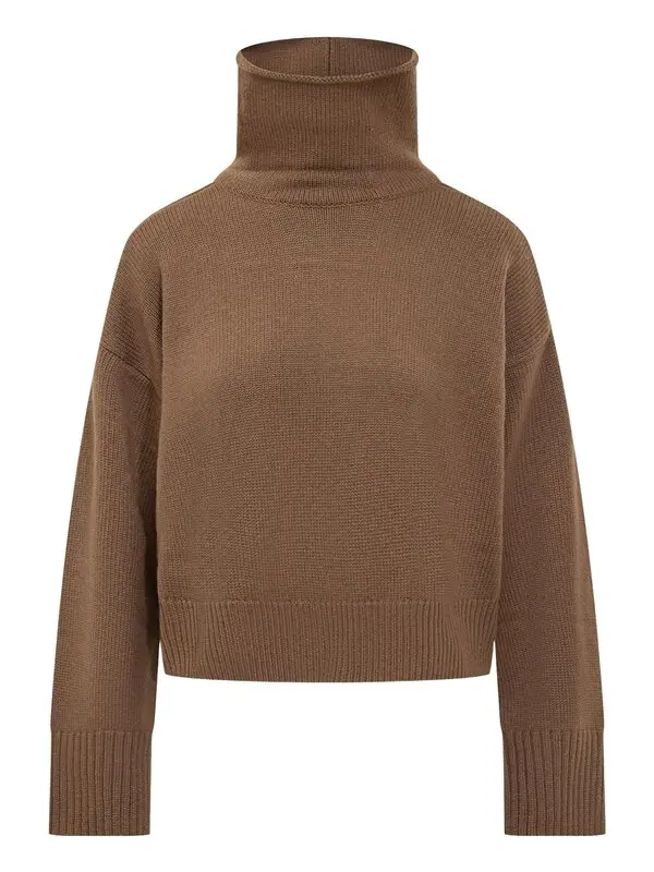 LOULOU STUDIO Stintino Turtleneck Jumper - Green