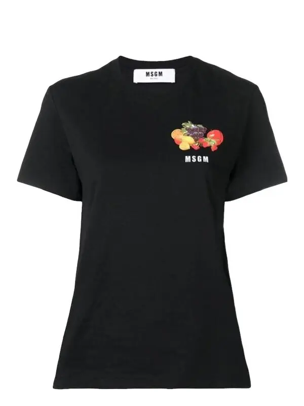 MSGM Printed T-shirt - Black