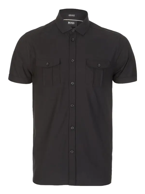 Hugo Boss A Short Sleeved Shirt - Black