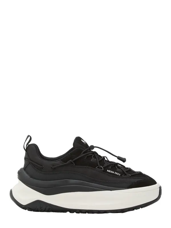Moon Boot Logo-embellished Platform Sneakers - Black