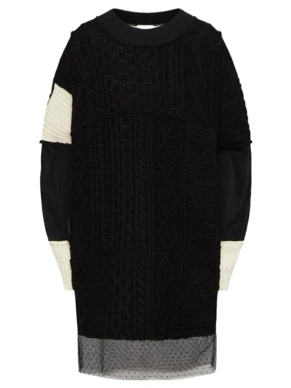 Red Valentino Knit Dress - Black