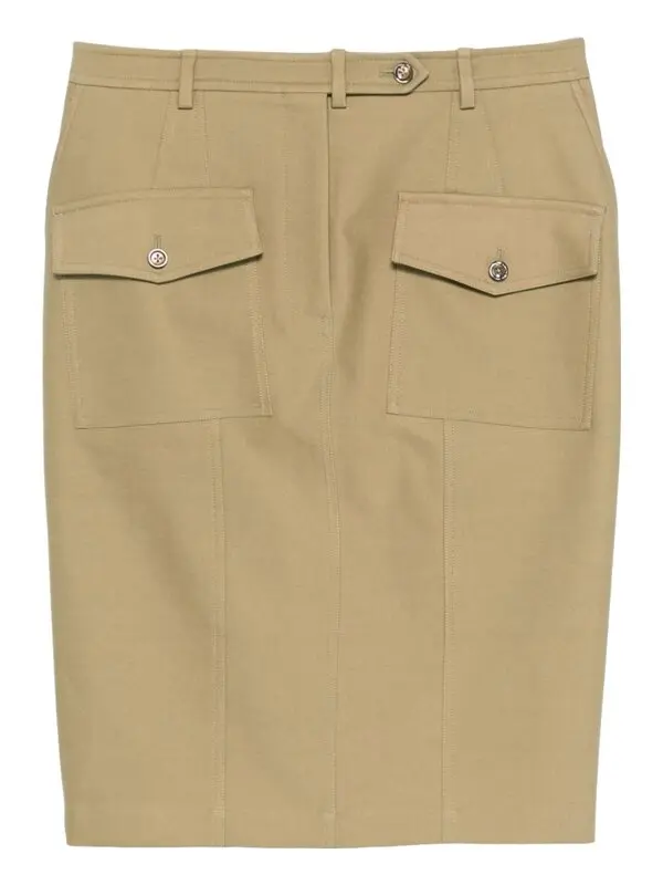 TOM FORD Flap Pocket Pencil Skirt - Nude