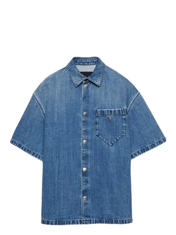 Prada Denim Shirt - Light Blue