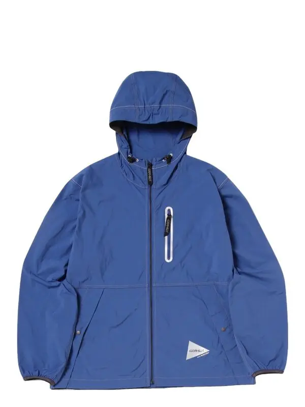 AND WANDER X Gramicci Brushed Nylon Zip-up Jacket - Blue