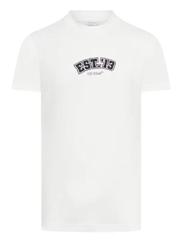 Off-White Graphic Printed Crewneck T-shirt - White