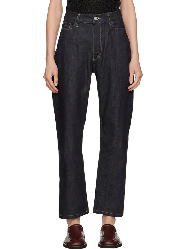Studio Nicholson Ruthe Selvedge Denim Pants - Blue