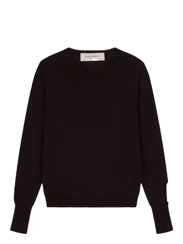 GOLDEN GOOSE Distressed Effect Knit Jumper - Black