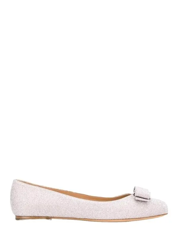 FERRAGAMO Vara Bow Ballerina Flats - White