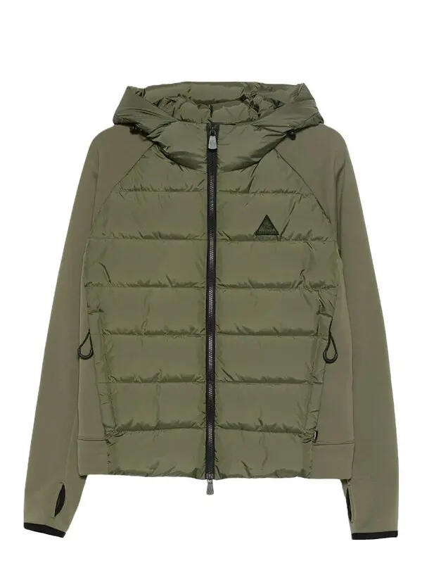 Moncler Polartec Zip-up Casual Jacket - Olive Green
