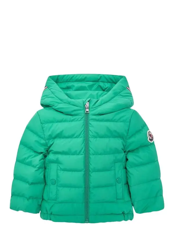 Moncler Zip-up Hooded Puffer Jacket - Bright Green