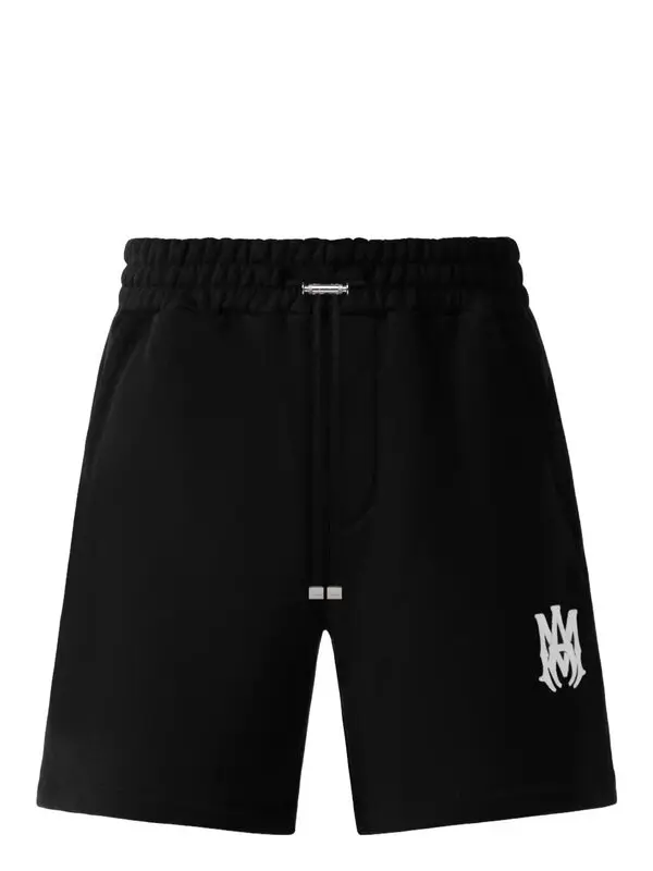 Amiri Ma Logo Drawstring Shorts - Black