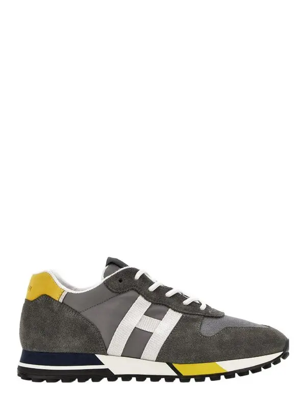 Hogan Panelled Lace-up Sneakers - Black