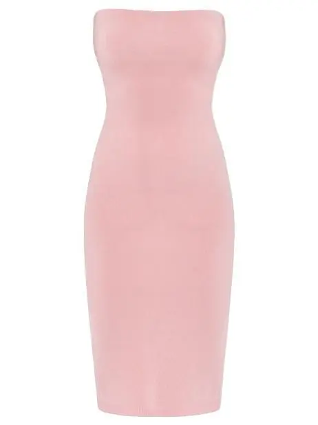 Jacquemus Sera Knit Dress With Button Detailing - Pink