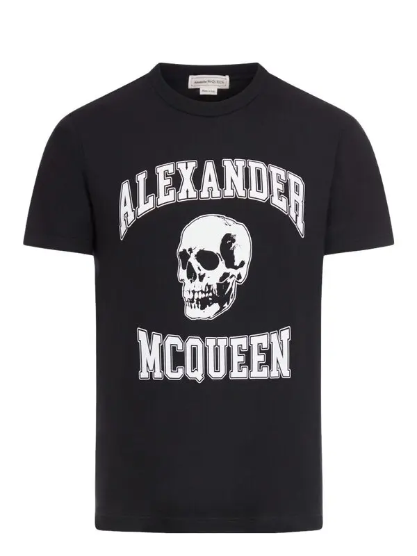 Alexander McQueen Graphic Printed Crewneck T-shirt - Black