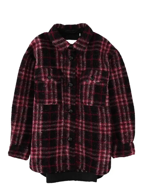 Isabel Marant Étoile Harvely Plaid Shirt Jacket - Black
