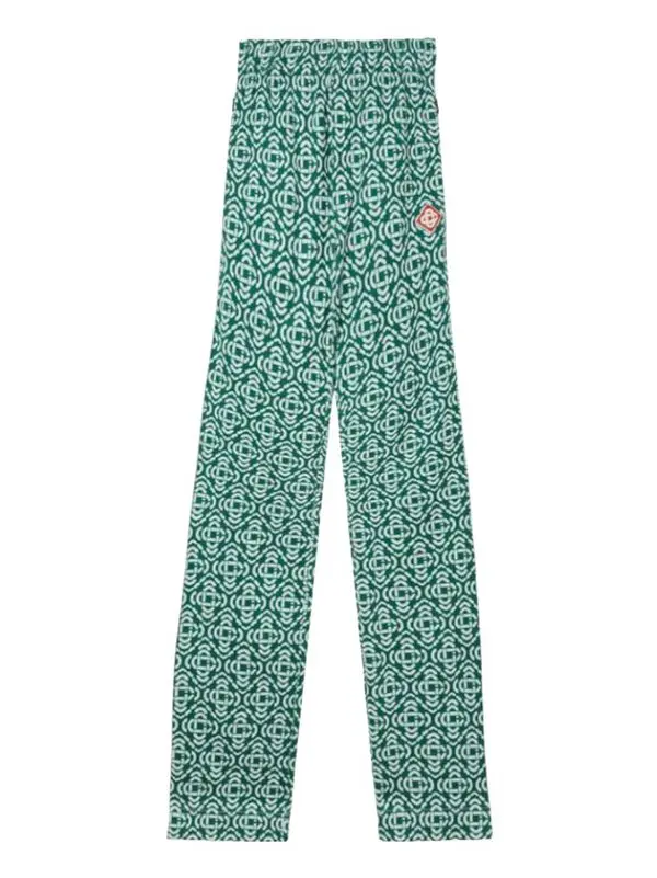 Casablanca Elastic Waist Casual Pants - Green