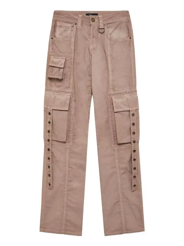 Blumarine Low-rise Cargo Trousers - Nude
