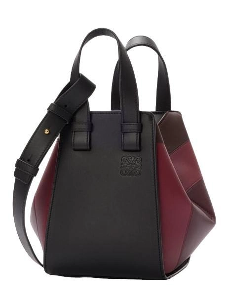 Loewe X Albers Compact Hammock Bag - Black/burgundy