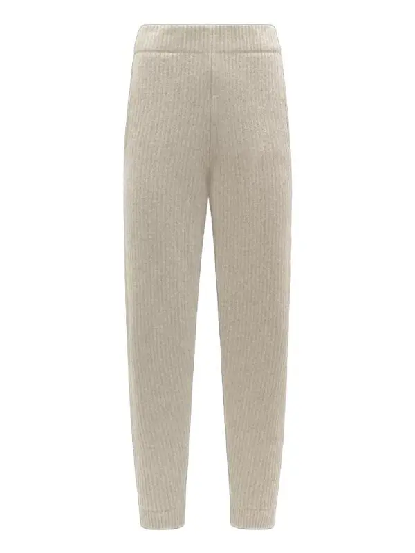 Moncler Knitted Sweatpants - White