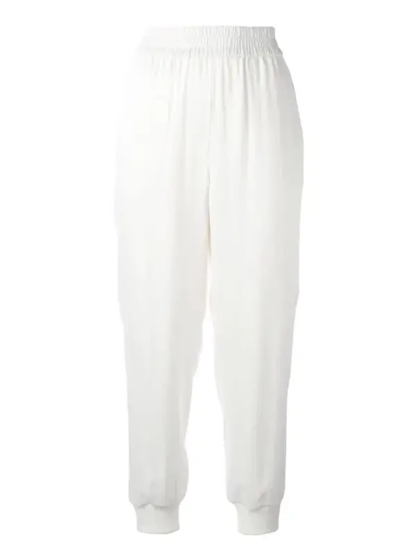 Dkny Loose Waist Casual Pants - White
