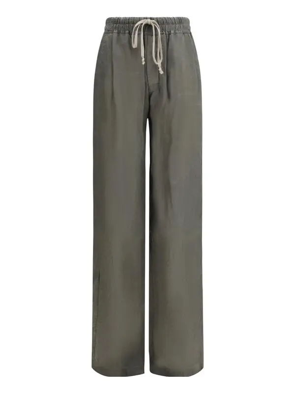 Rick Owens Dietrich Drawstring Wide Leg Pants - Black