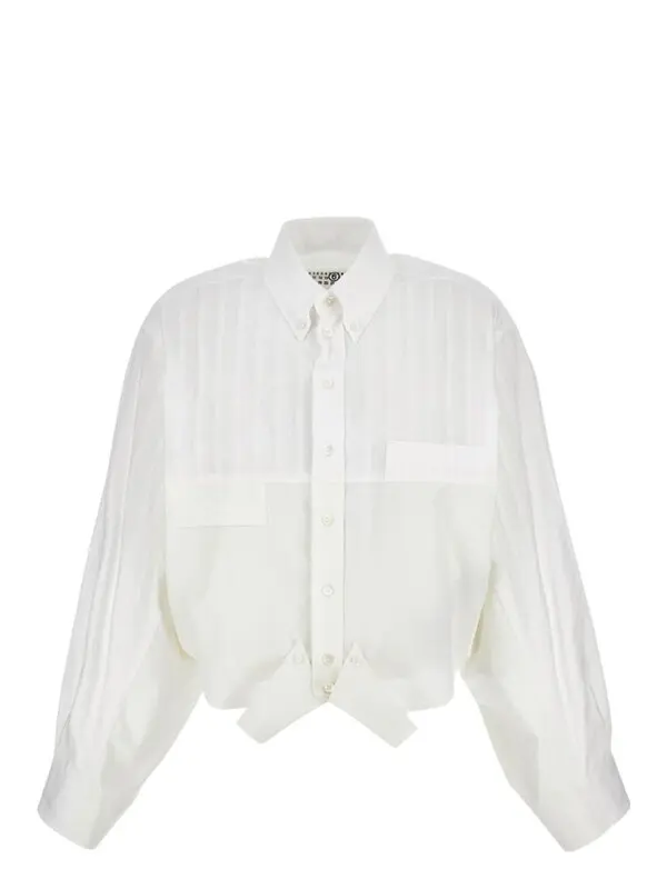 MAISON MARGIELA Mirrored Poplin Shirt - White