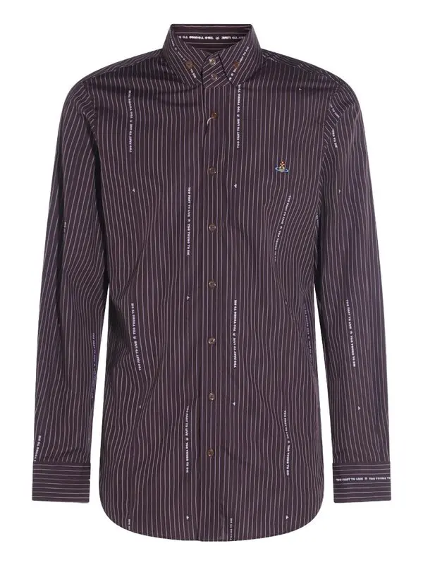 VIVIENNE WESTWOOD Stiped Shirt - Black