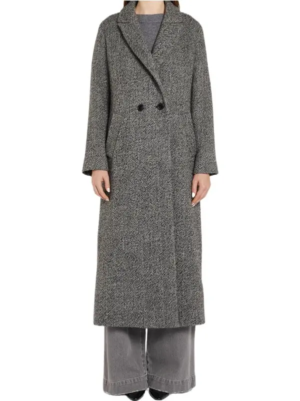 IBLUES Double-breasted Coat - Gray