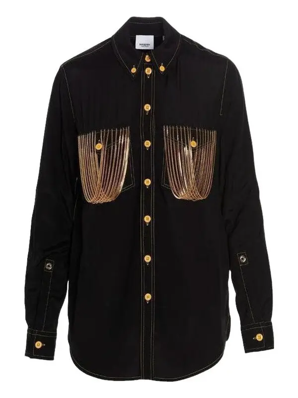 Burberry Chain Detail Shirt - Black