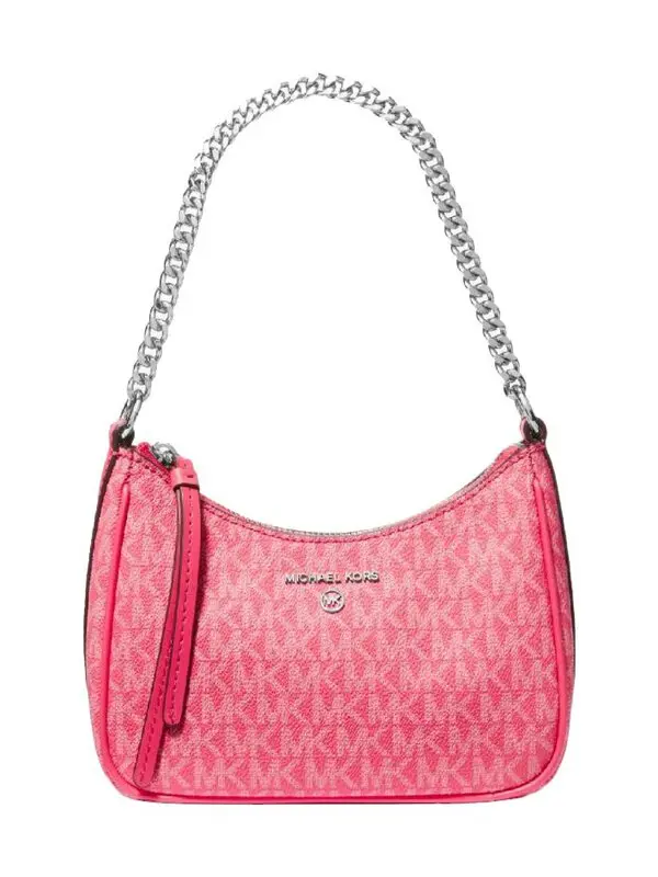 Michael Kors Jet Set Monogram Shoulder Bag - Pink