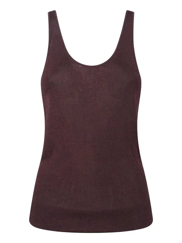 THE FRANKIE SHOP Sleeveless Vest - Burgundy