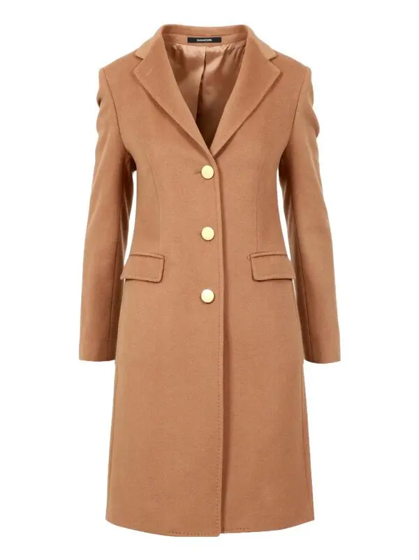 Tagliatore Single-breasted Long Coat - Pink