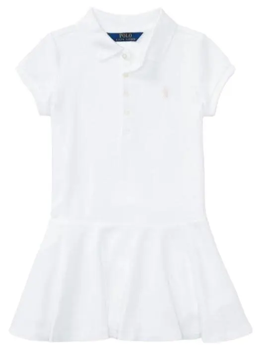 Polo Ralph Lauren Cotton-blend Polo Dress - White