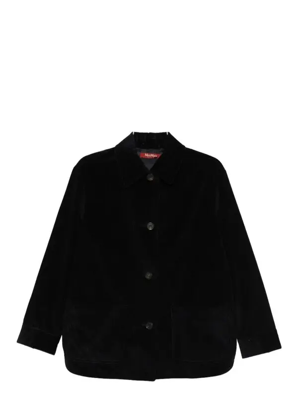 Max Mara Buttoned Corduroy Shirt - Black