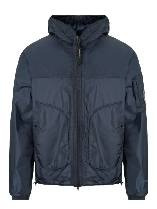 C.P. COMPANY Hooded Zip-up Casual Jacket - Blue