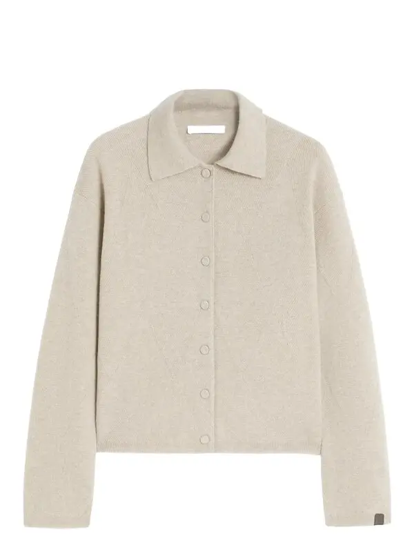 Max Mara Mxpbombo Buttoned Knitted Cardigan - Beige