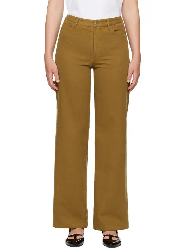 A.p.c. Elisabeth Wide-leg Jeans - Tobacco