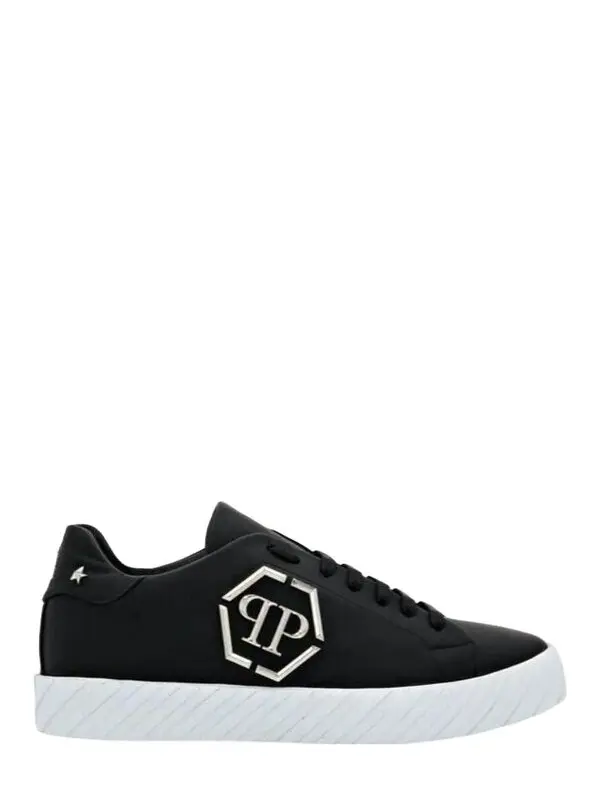 Philipp Plein Logo Detail Sneakers - Black