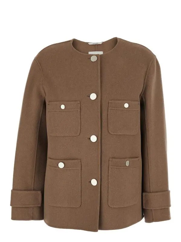 Max Mara Alba Cropped Jacket - Camel