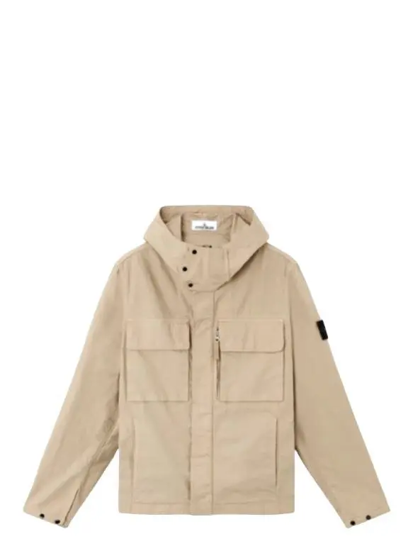 Stone Island Hooded Field Jacket - Desert